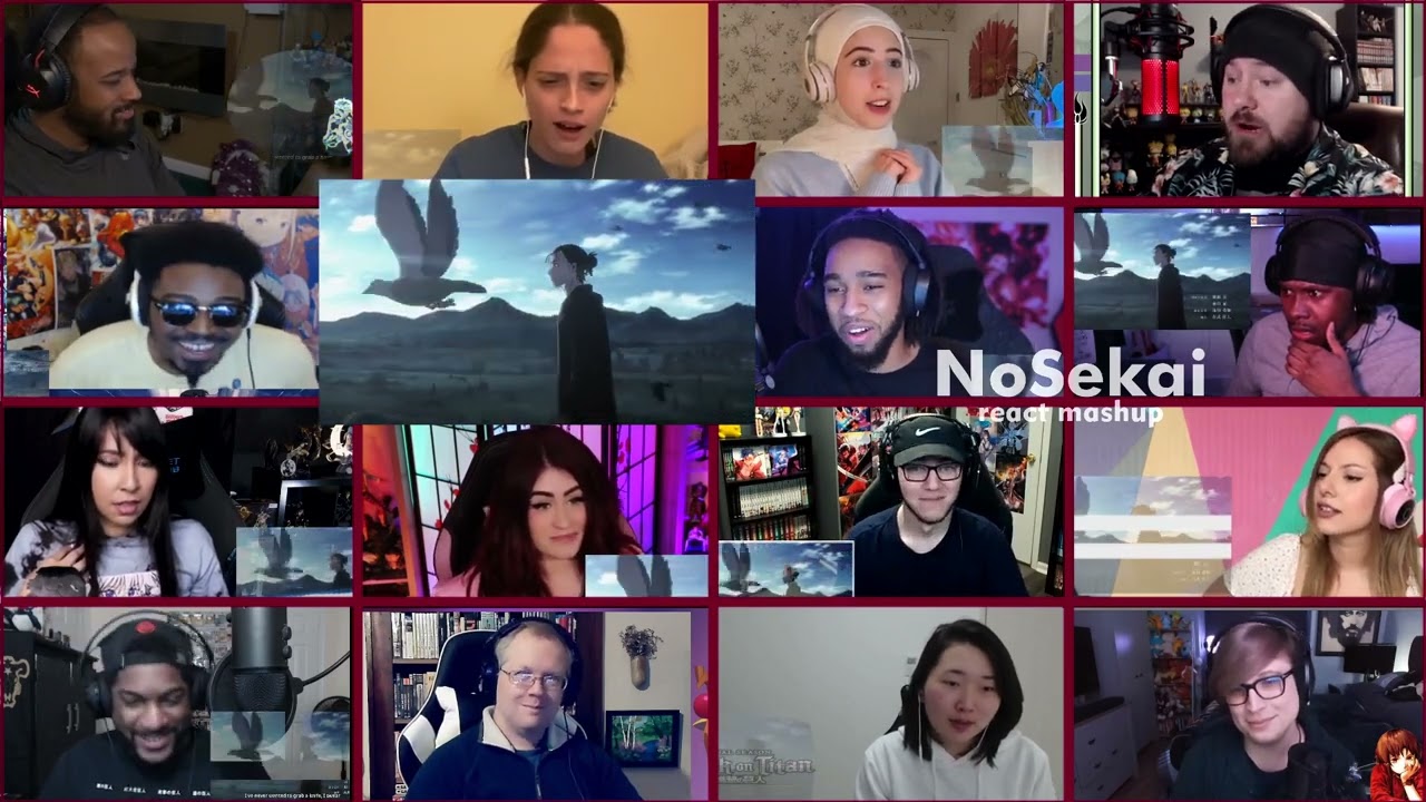 Attack on Titan Opening 7 「The Rumbling」 The Final Season Part 2 - React Mashup (進撃の巨人OP7) - MzMzMMz