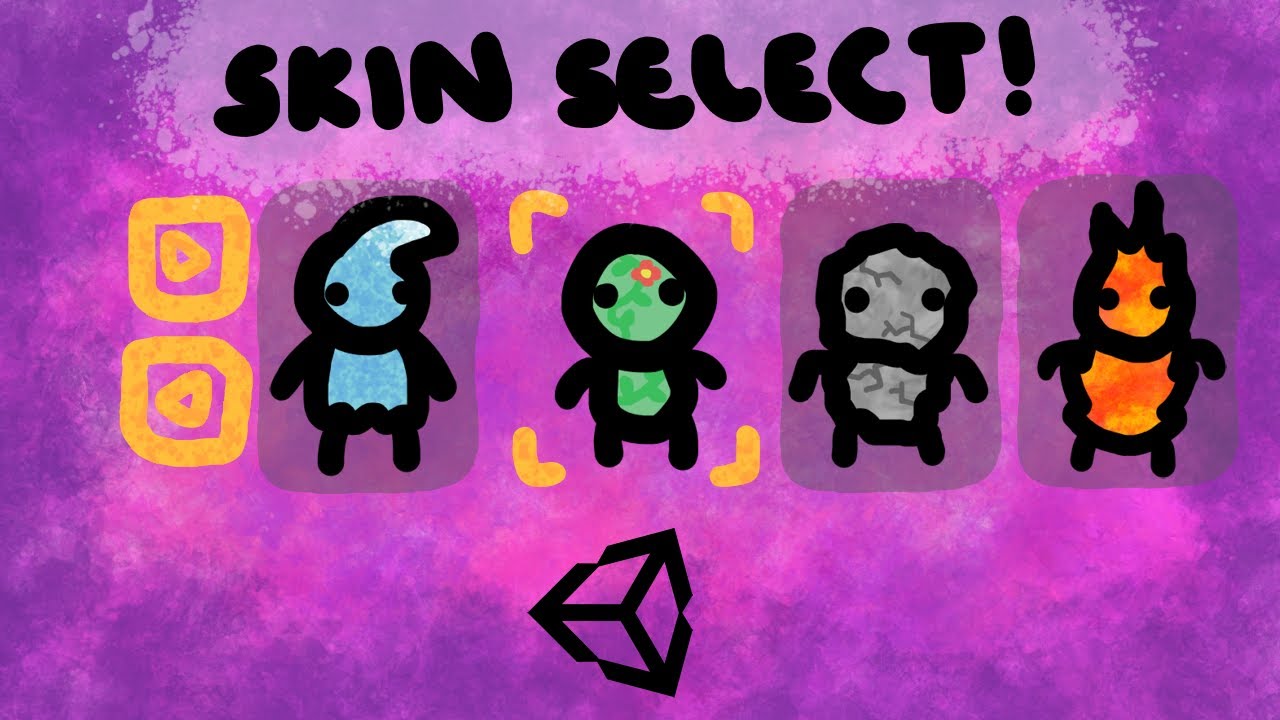 UNITY SKIN/CHARACTER SELECTION/CUSTOMISATION MENU EASY TUTORIAL - MzMzMMz