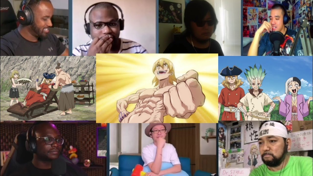 Dr. Stone: Ryuusui Episode 1 Reaction Mashup - MzMzMMz