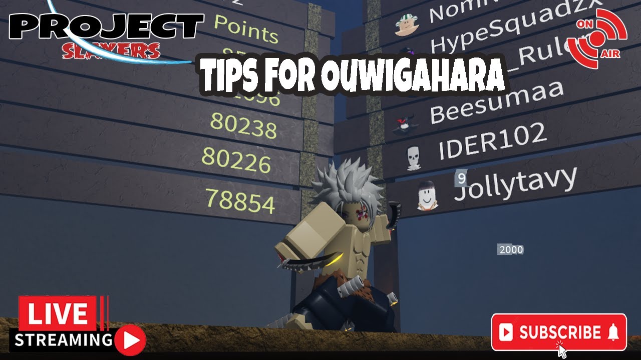 Project Slayers Finding Tips For Ouwigahara Today Live 🔴 | Daro Senpai - MzMzMMz
